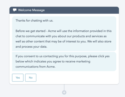 GDPR Consent Form and Chat Message Examples